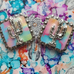 Colorful Cactus Conchos, Screwback Concho, Saddle Conchos, Bling ...