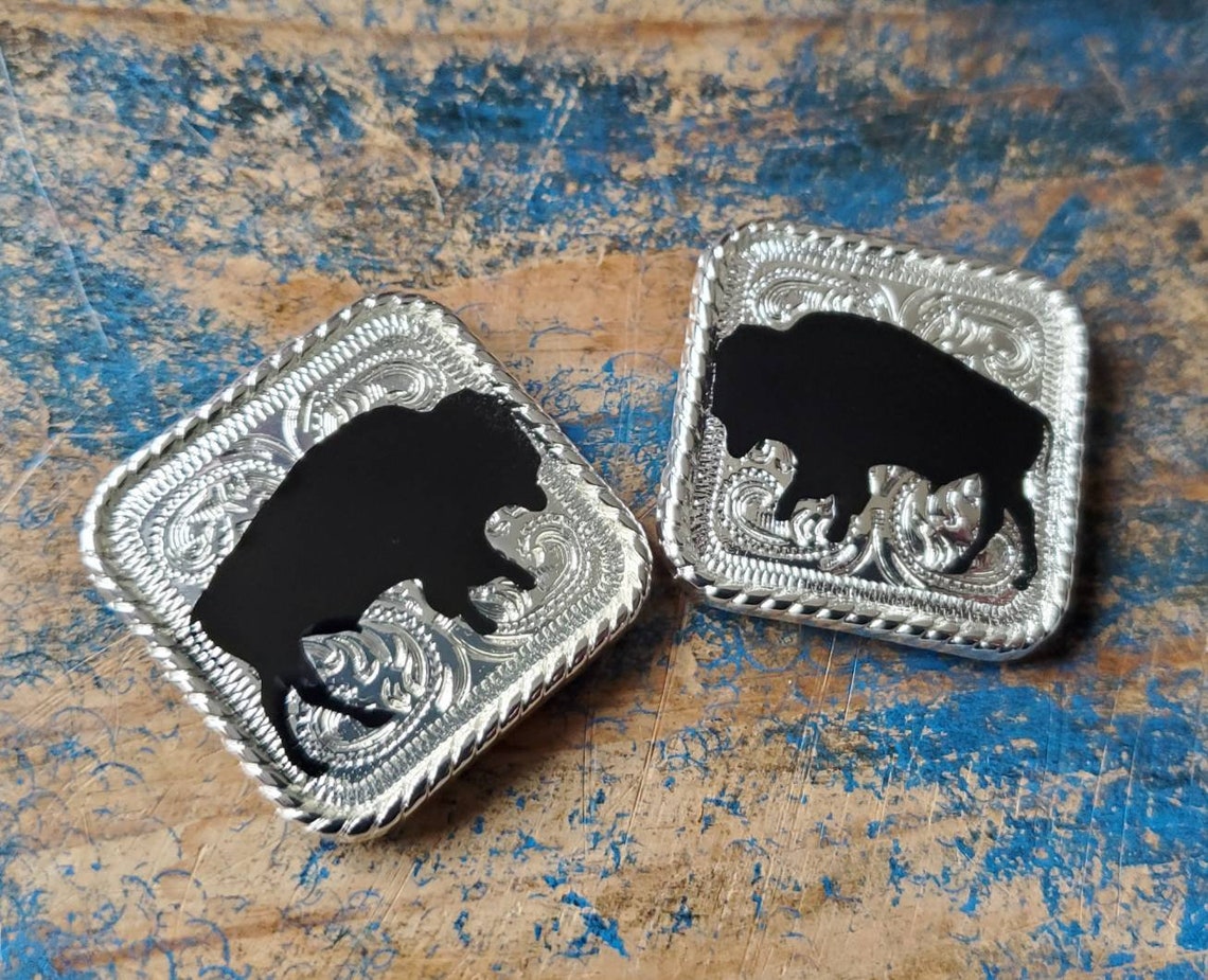 Buffalo Concho Southwestern Design Tack Unique Concho Diy - Etsy