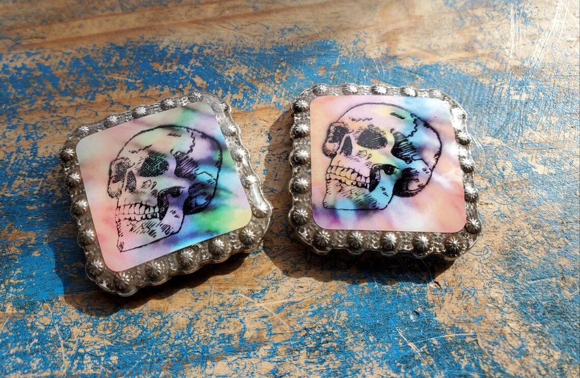 Sugar Skull Concho Custom Concho Skull Tack Unique Concho - Etsy