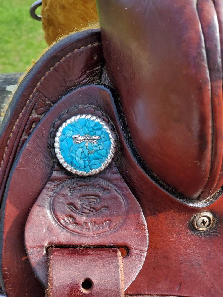 Saddle Concho Latigo Holder Concho Accessories Saddle Bling - Etsy