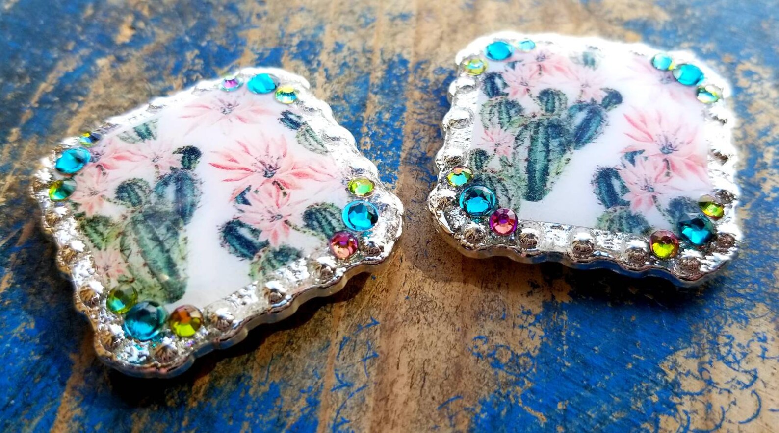 Cactus Tack Cactus Concho Custom Conchos Bling Conchos | Etsy