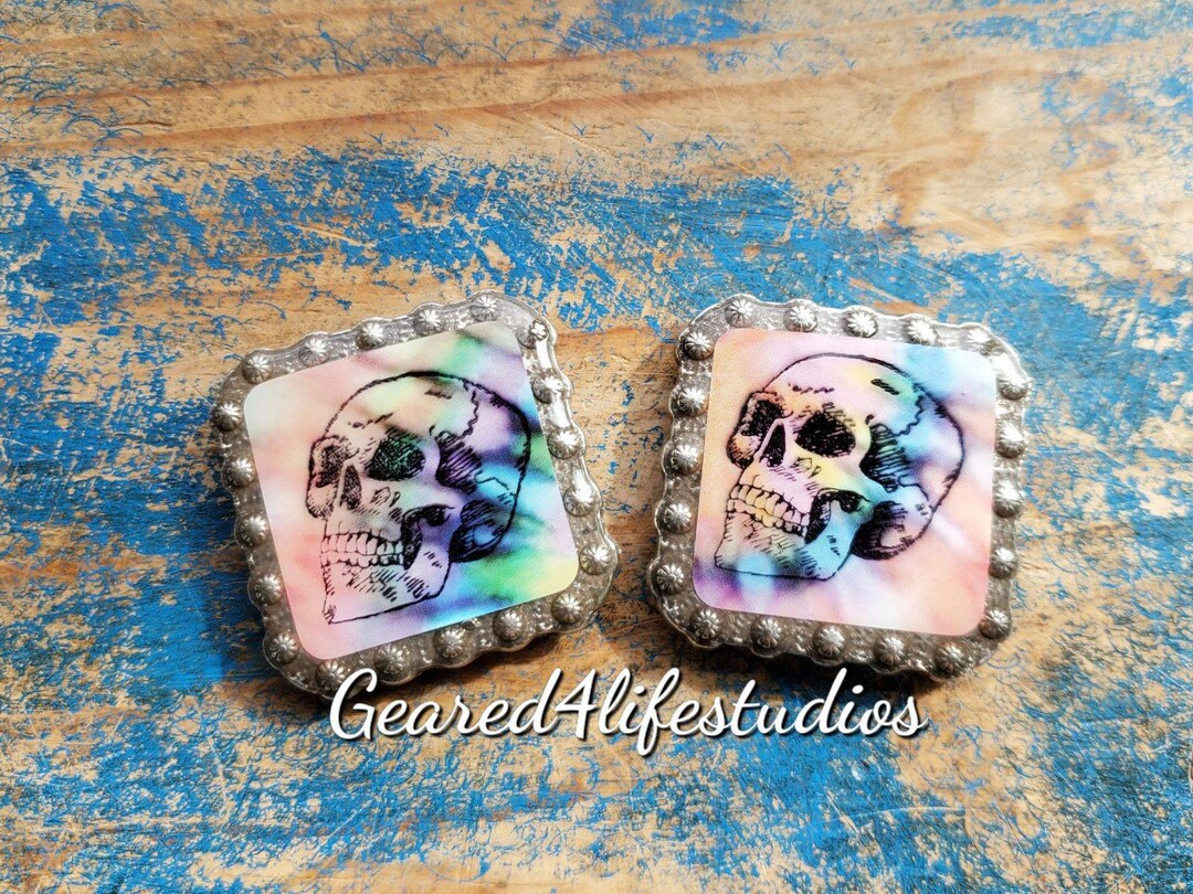 Sugar Skull Concho Custom Concho Skull Tack Unique Concho - Etsy