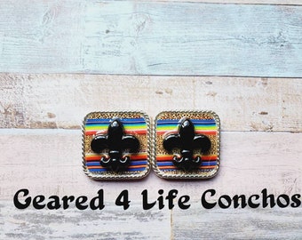 Thunderbird Cheetah Conchos, Custom Conchos, Scarf Slide, Western ...