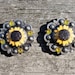 Sunflower Conchos, Sunflower Tack, Sunflower Concho Set, Floral Concho ...