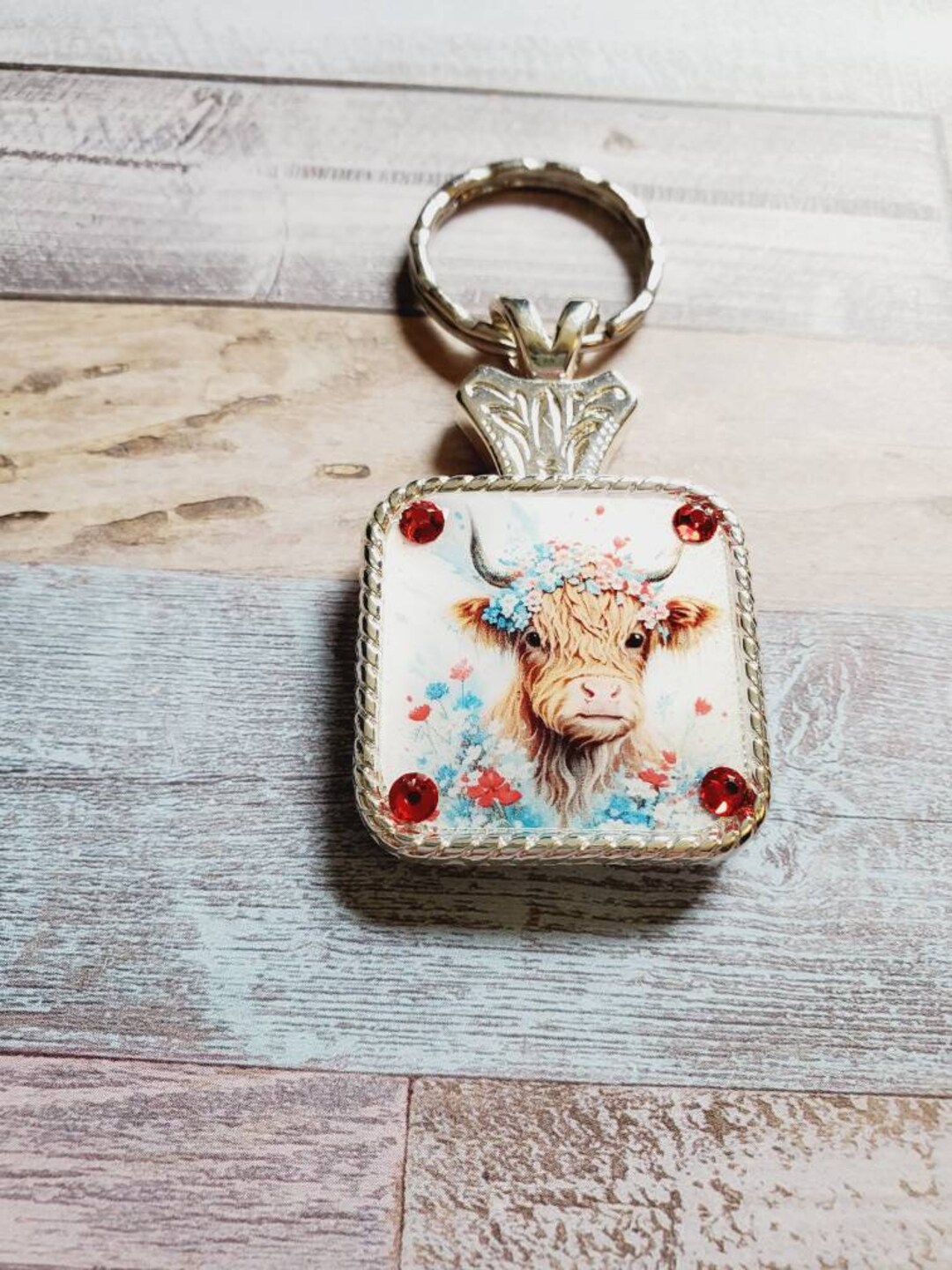 Highland Cow Concho, Concho Keychain, Concho Pendant, Custom Concho ...