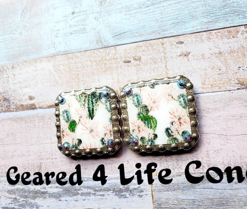 Cactus Tack Cactus Concho Custom Conchos Bling Conchos - Etsy