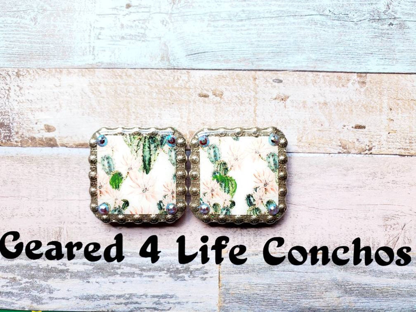 Cactus Tack Cactus Concho Custom Conchos Bling Conchos - Etsy