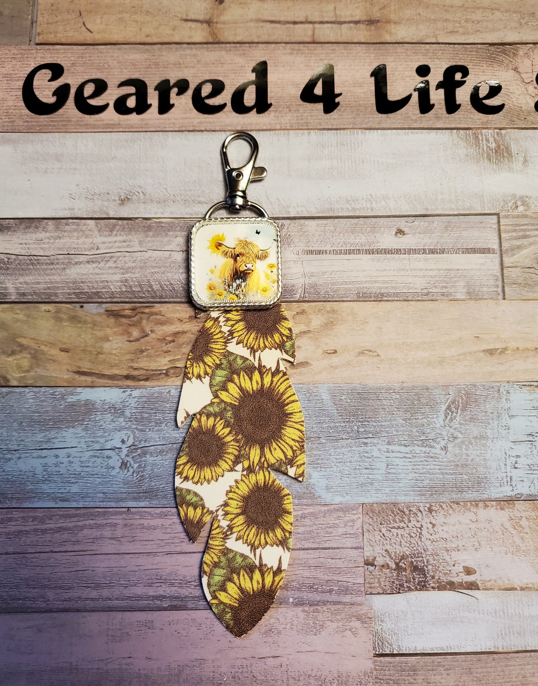 Handcrafted Cow Purse Charm, Leather Feather & Cow Lover Concho ...