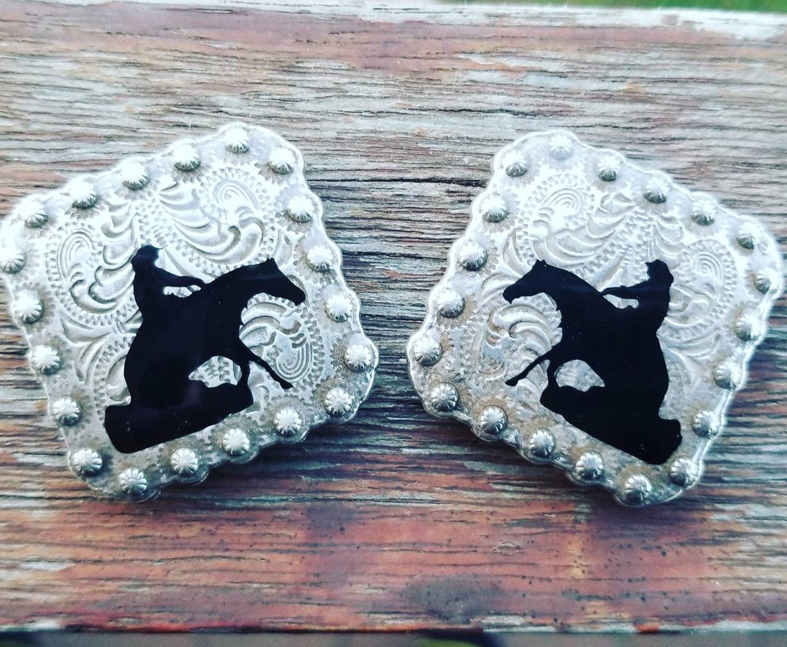Reining Horse Conchos Working Cow Horse Western Bridle - Etsy