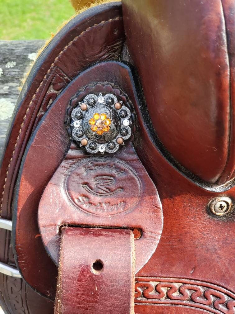 Pet Supplies Riding & Farm Animals dragonfly conchos latigo holder ...