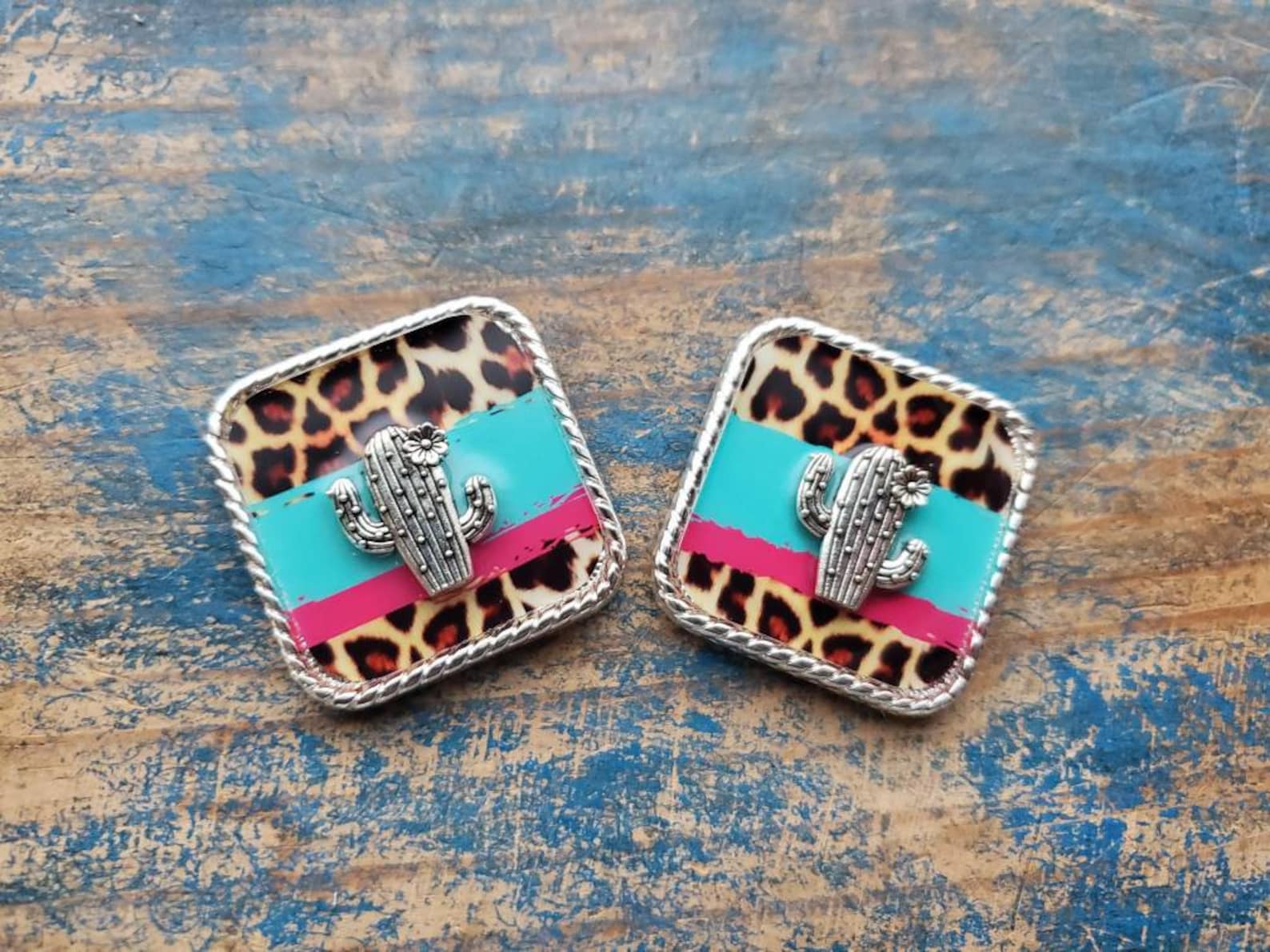 Cheeta Cactus Tack, Cactus Conchos, Leather Embellishments, Custom ...