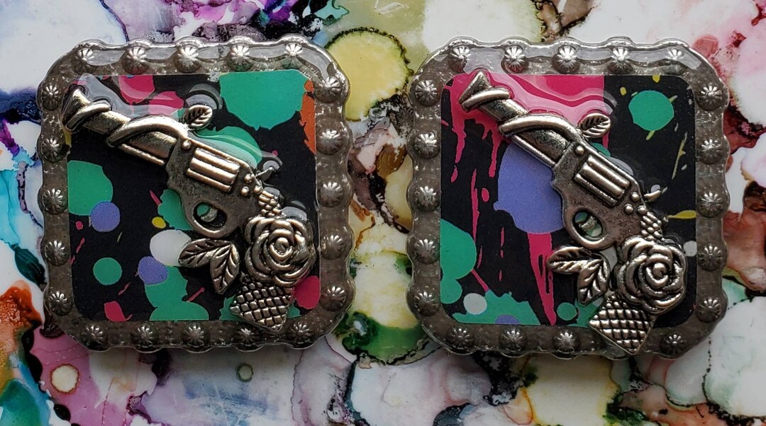 Splash Gun Conchos Screwback Concho Custom Conchos Conchos - Etsy