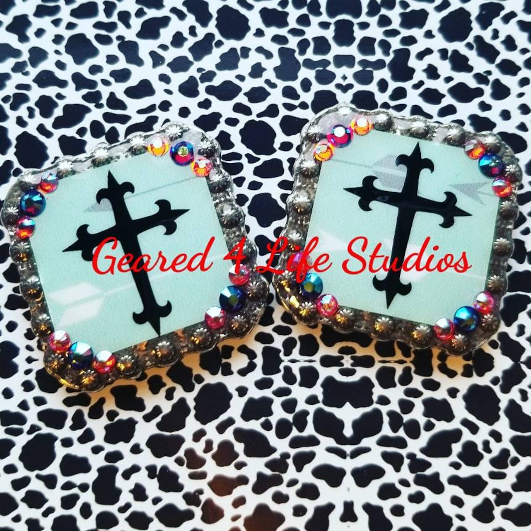Cross Conchos, Custom Conchos, Unique, Western Concho, Cross Tack ...
