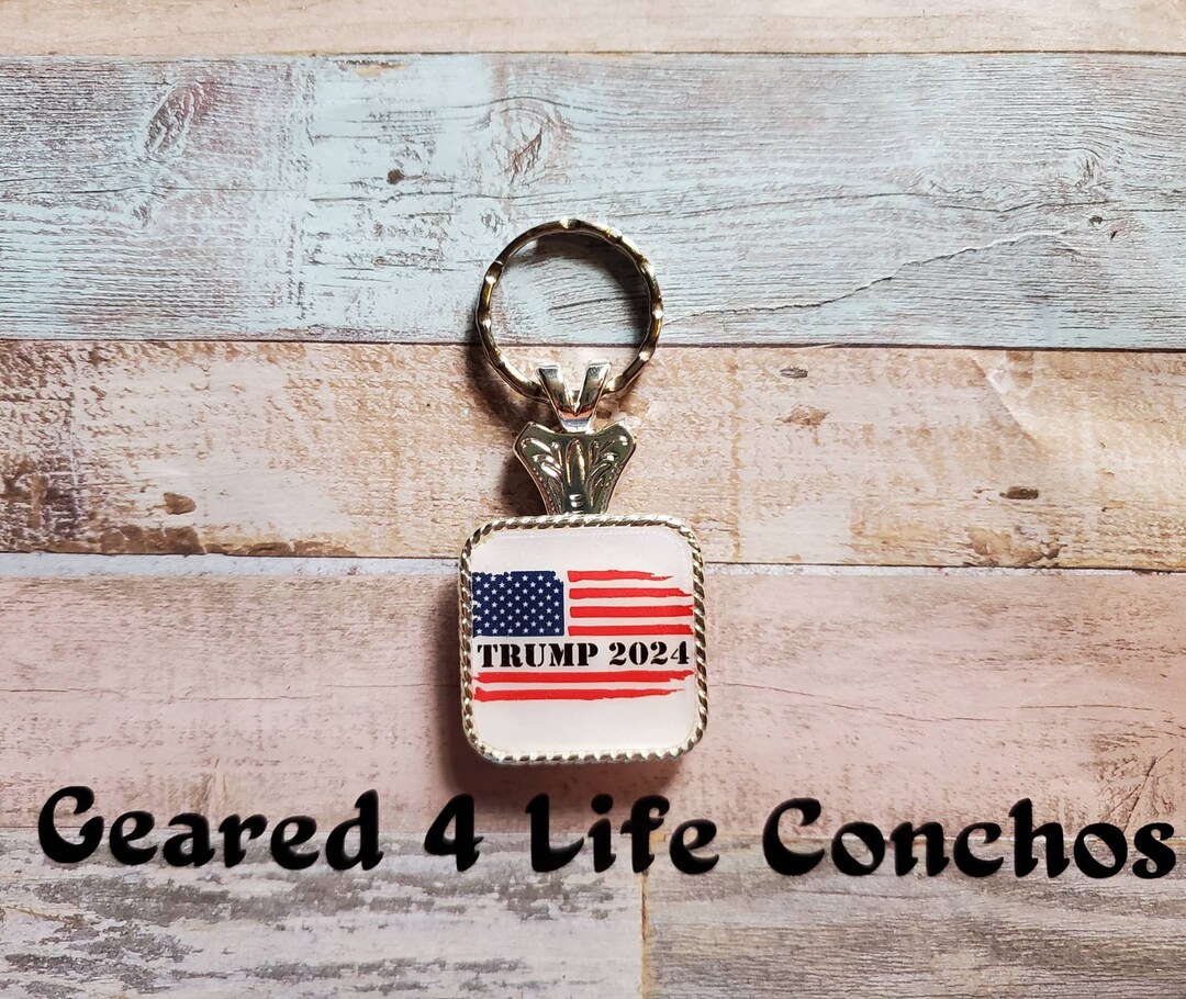 Trump 2024 Custom Keychain, Concho for Tack, Bling Western Tack, Custom ...