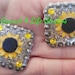 Sunflower Conchos, Sunflower Tack, Sunflower Concho Set, Floral Concho ...