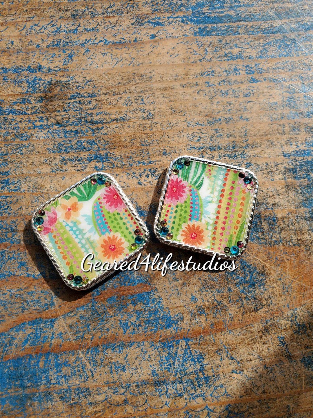 Cactus Tack, Custom Conchos, Saddle Concho, Barrel Racer Tack, Custom ...