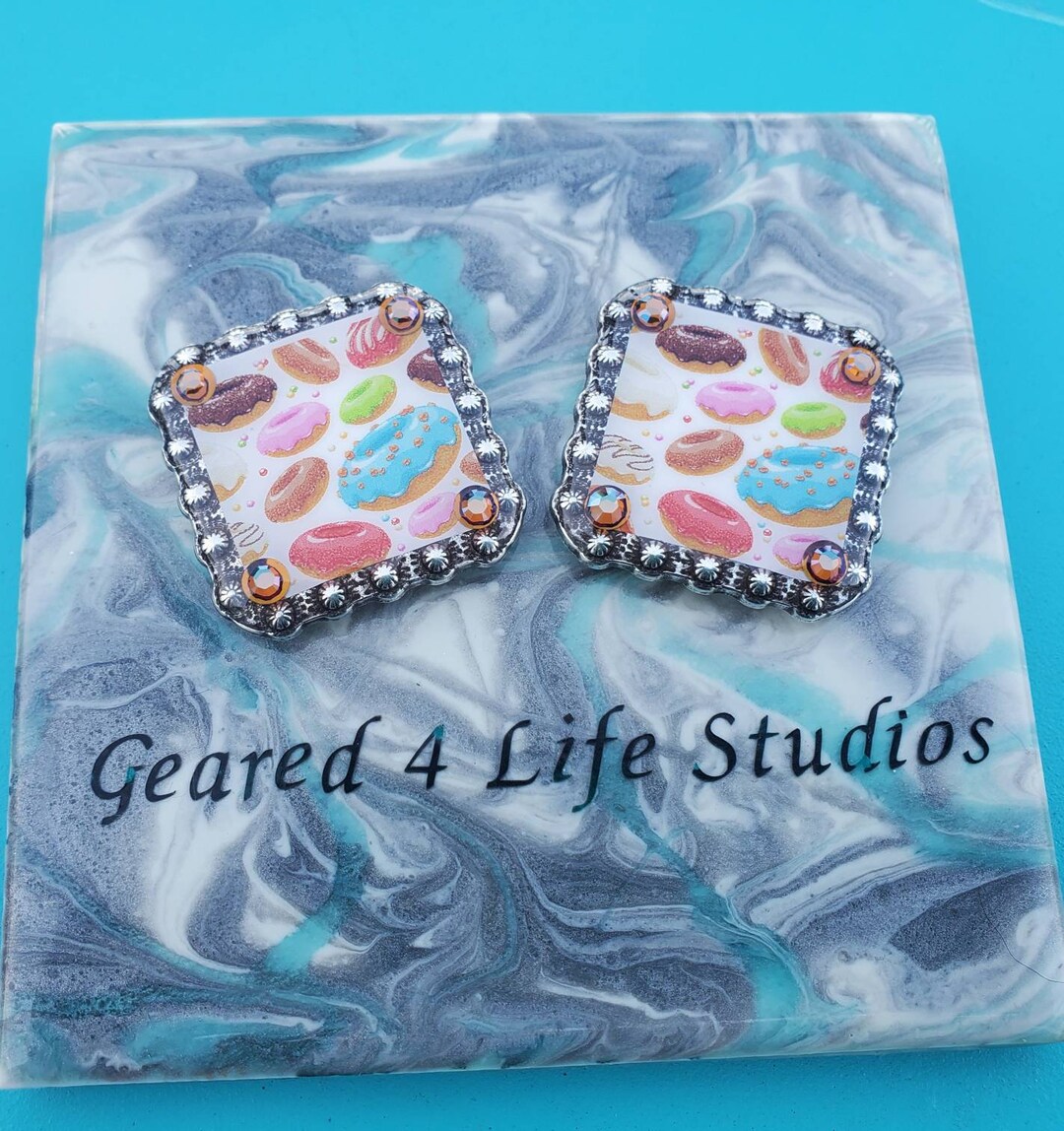 Donut Conchos, Donut Tack, Bling Tack, Sparkly Concho, Leather ...