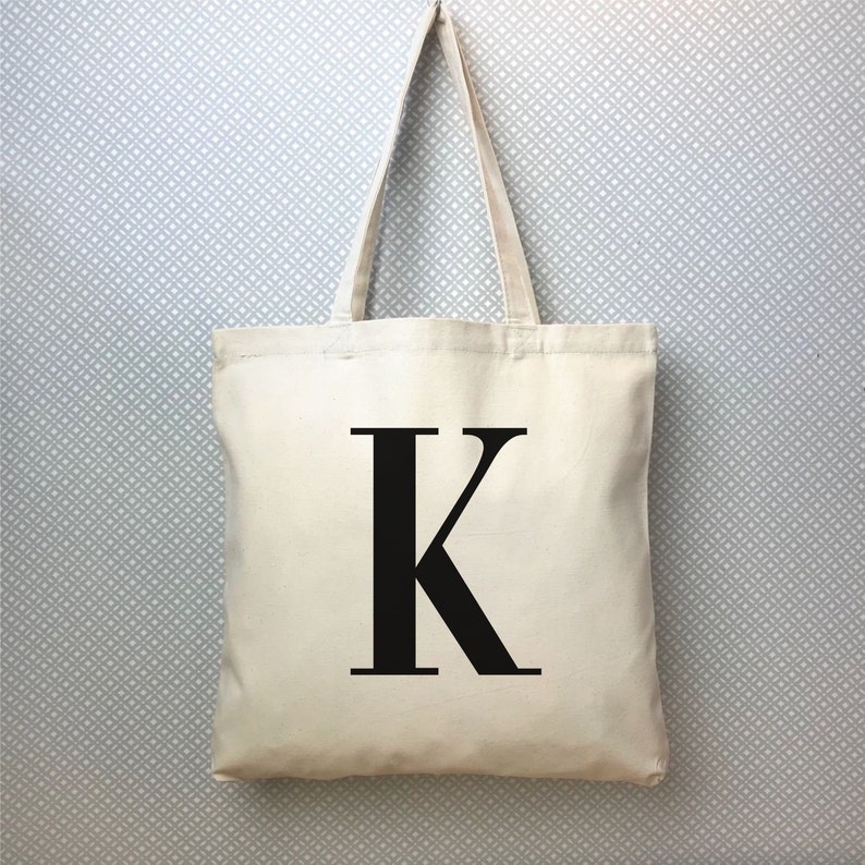 Monogrammed Tote Bag for Women, Monogram Tote Bag, Custom Canvas Tote ...