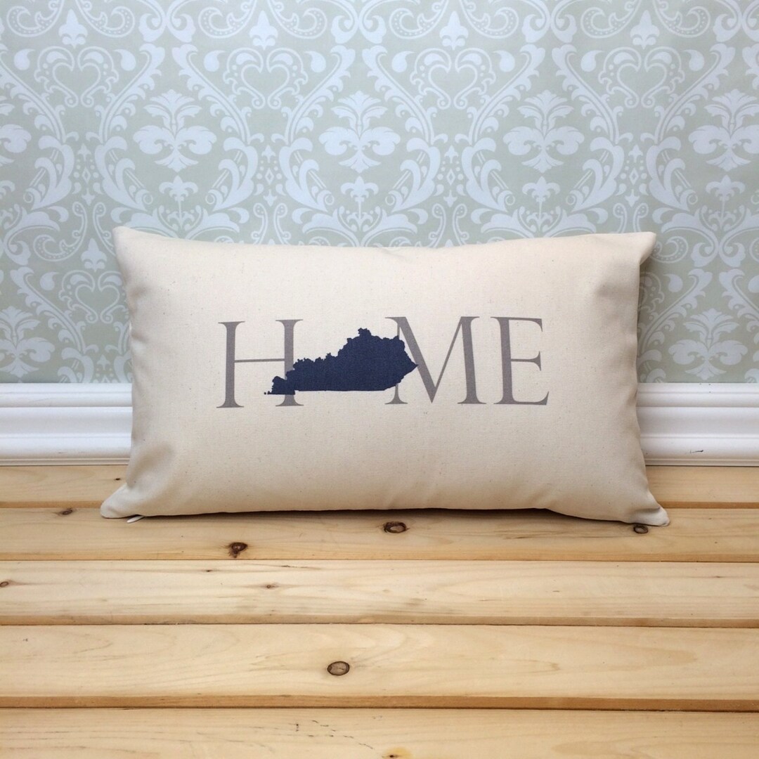 Kentucky Home State Lumbar Pillow Cover With Optional Pillow - Etsy