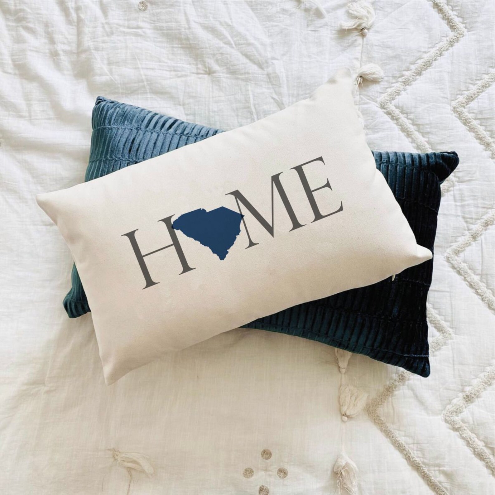 South Carolina Home State Lumbar Pillow Cover With Optional Pillow ...
