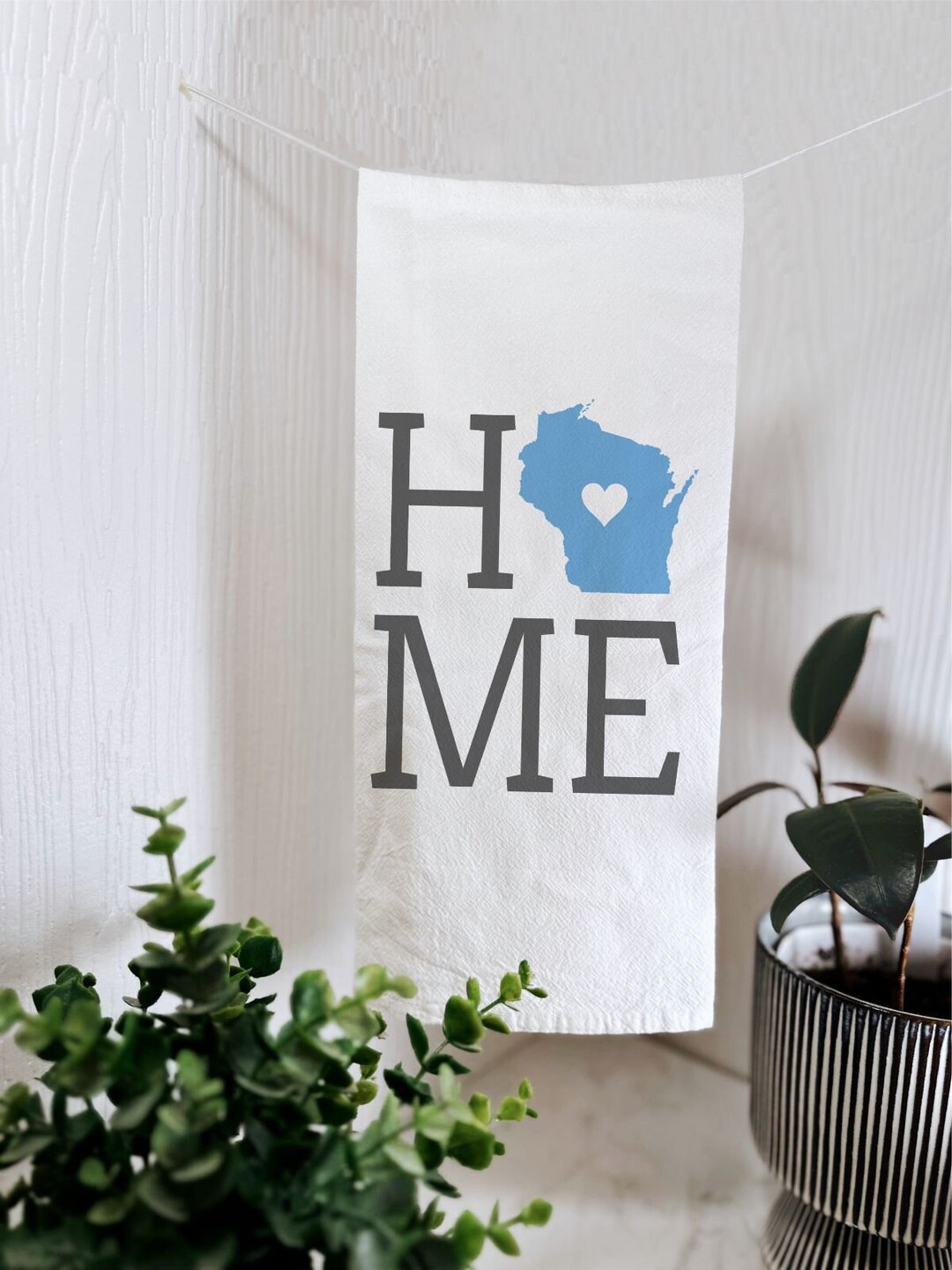 Wisconsin State Flour Sack Towel, Wisconsin State Tea Towel, Flour Sack ...