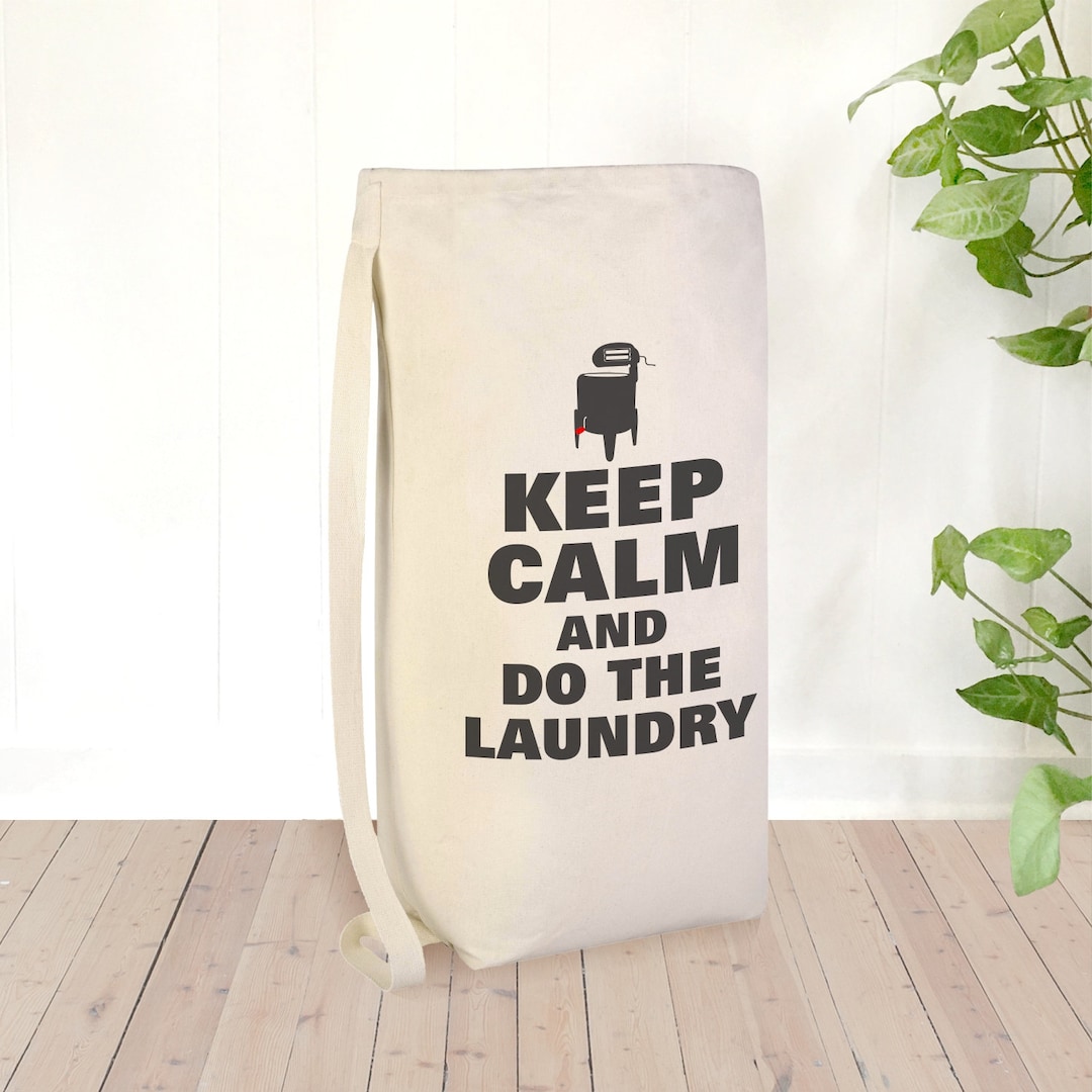 Large Laundry Bag, Keep Calm and Do Laundry, Laundry Hamper, Dorm Room ...