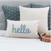 Hello Pillow With Insert, Entry Way Pillow, Lumbar Pillow, Long Pillow ...