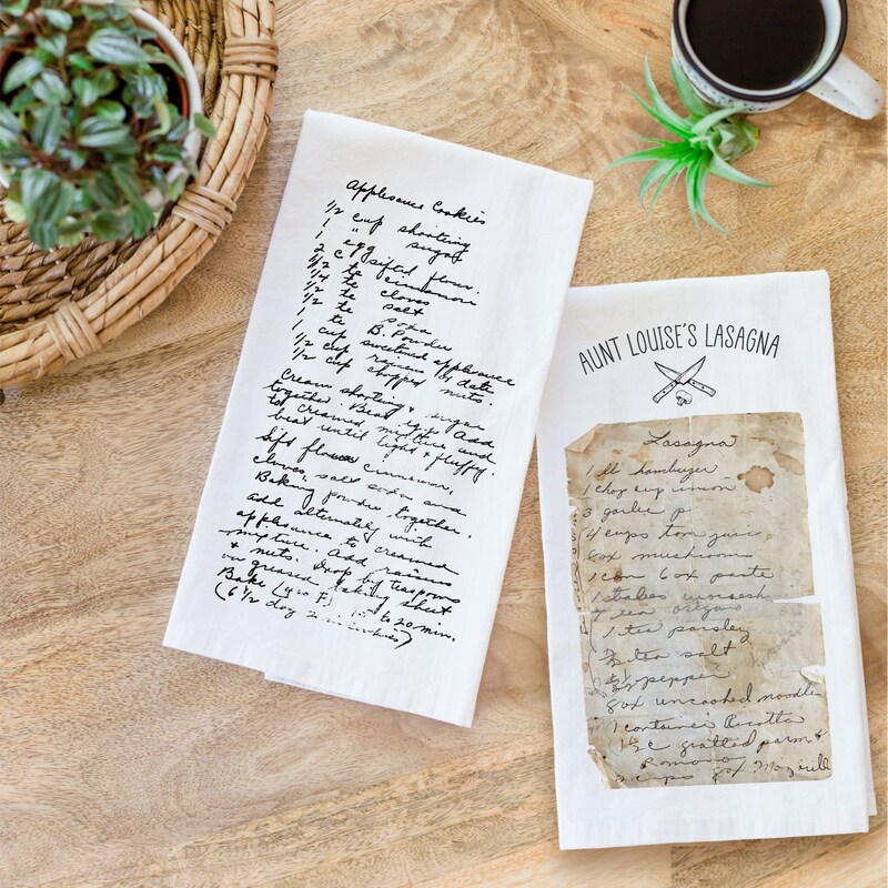 Recipe Tea Towel - Etsy
