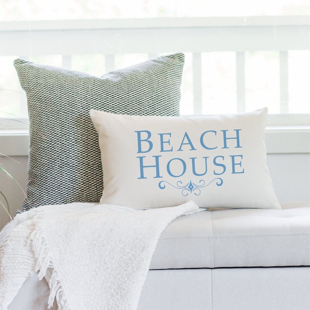 Beach Pillow Beach House Pillow Beach Decor Lumbar Pillow - Etsy