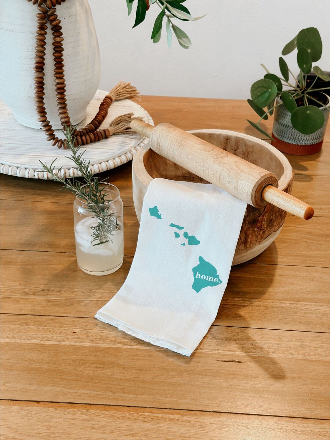 Hawaii State Flour Sack Towel, Hawaii State Tea Towel, Hawaiin Decor ...