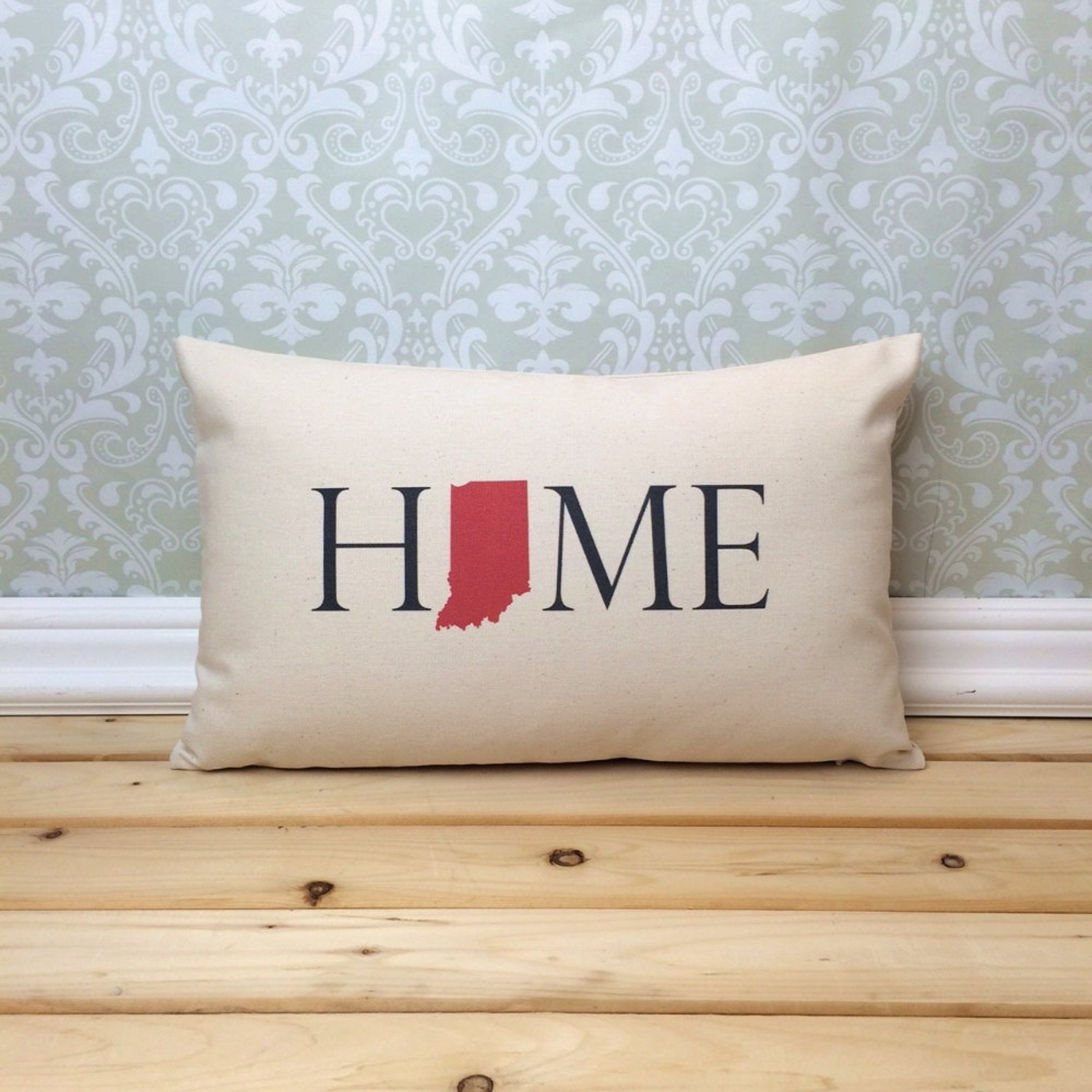 Indiana Pillow Long Pillow Home Pillow State Pillow Home - Etsy