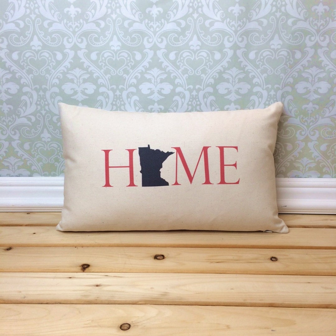 Minnesota Home State Lumbar Pillow Cover With Optional Pillow - Etsy
