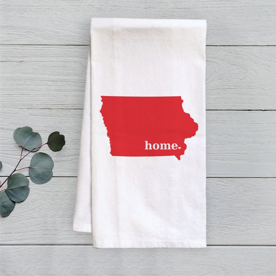 Iowa State Flour Sack Towel Iowa State Tea Towel Kitchen - Etsy