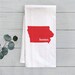 Iowa State Flour Sack Towel Iowa State Tea Towel Kitchen - Etsy