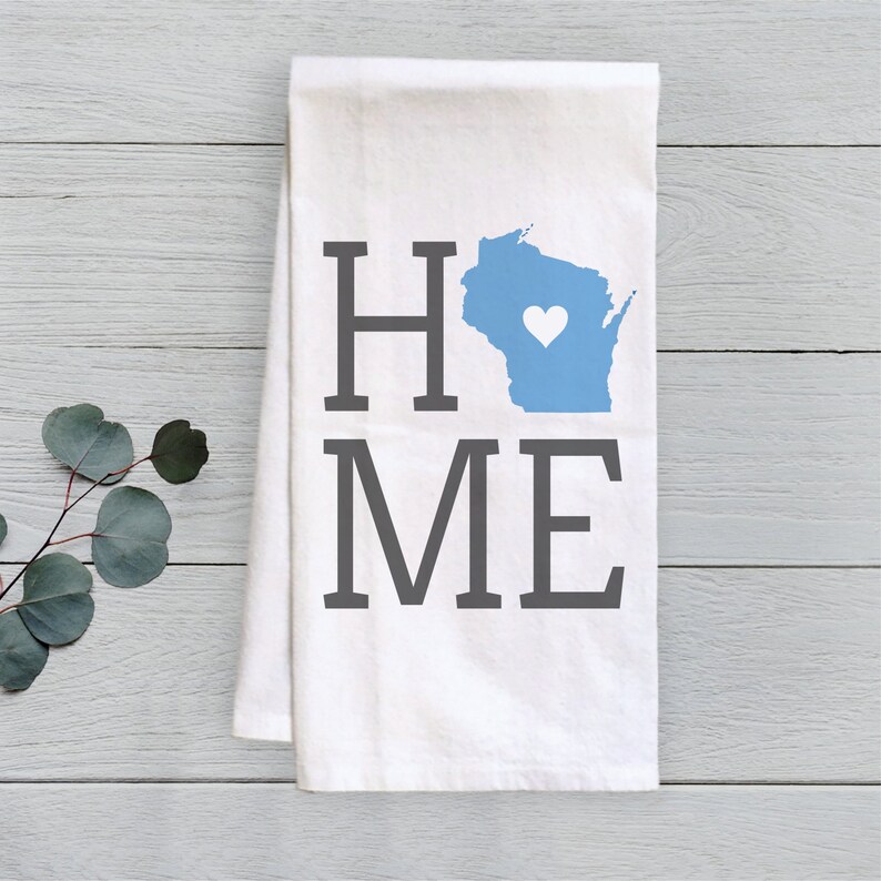 Wisconsin State Flour Sack Towel Wisconsin State Tea Towel - Etsy