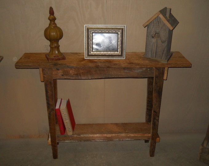 Barnwood Sofa Table/ Foryer Table, Rustic Entry Table, Barnwood Table ...