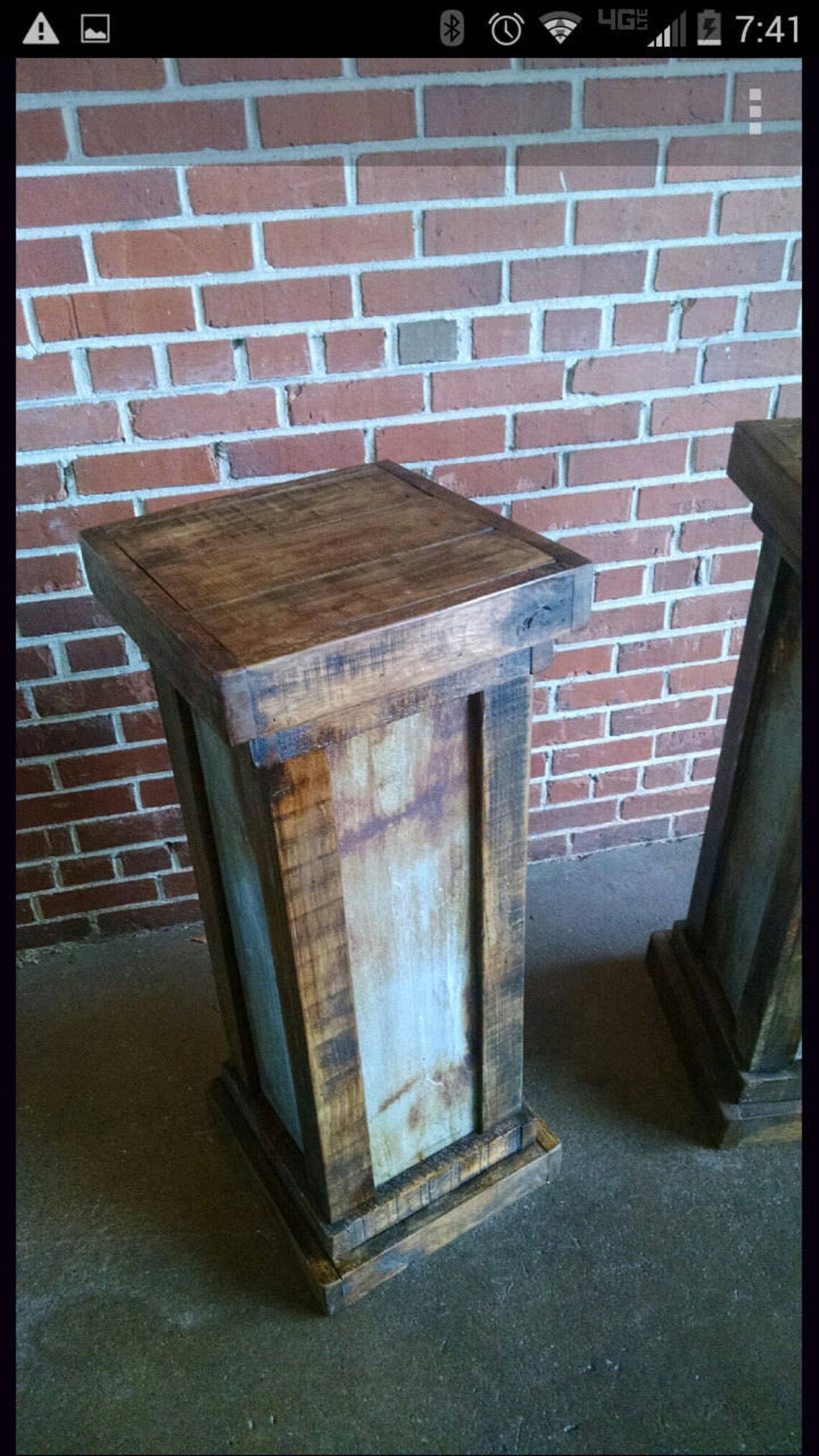 Reclaimed Wood Column Podium Plant Stand Wedding Decor | Etsy