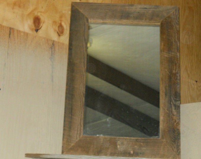 Barnwood Mirror, Rustic Mirror, Reclaimed Mirror - Etsy