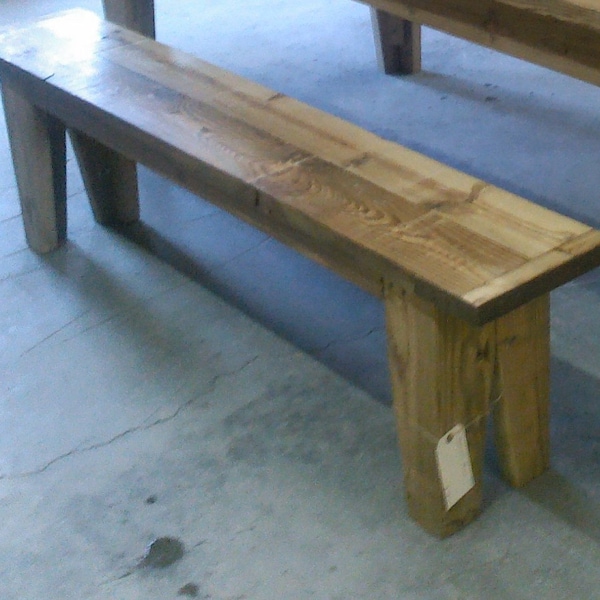 Rustic Wood Benches - Etsy