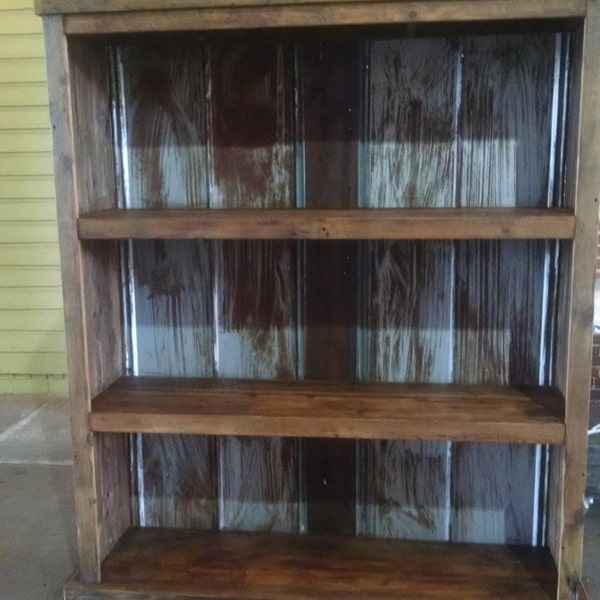Rustic Bookcase - Etsy