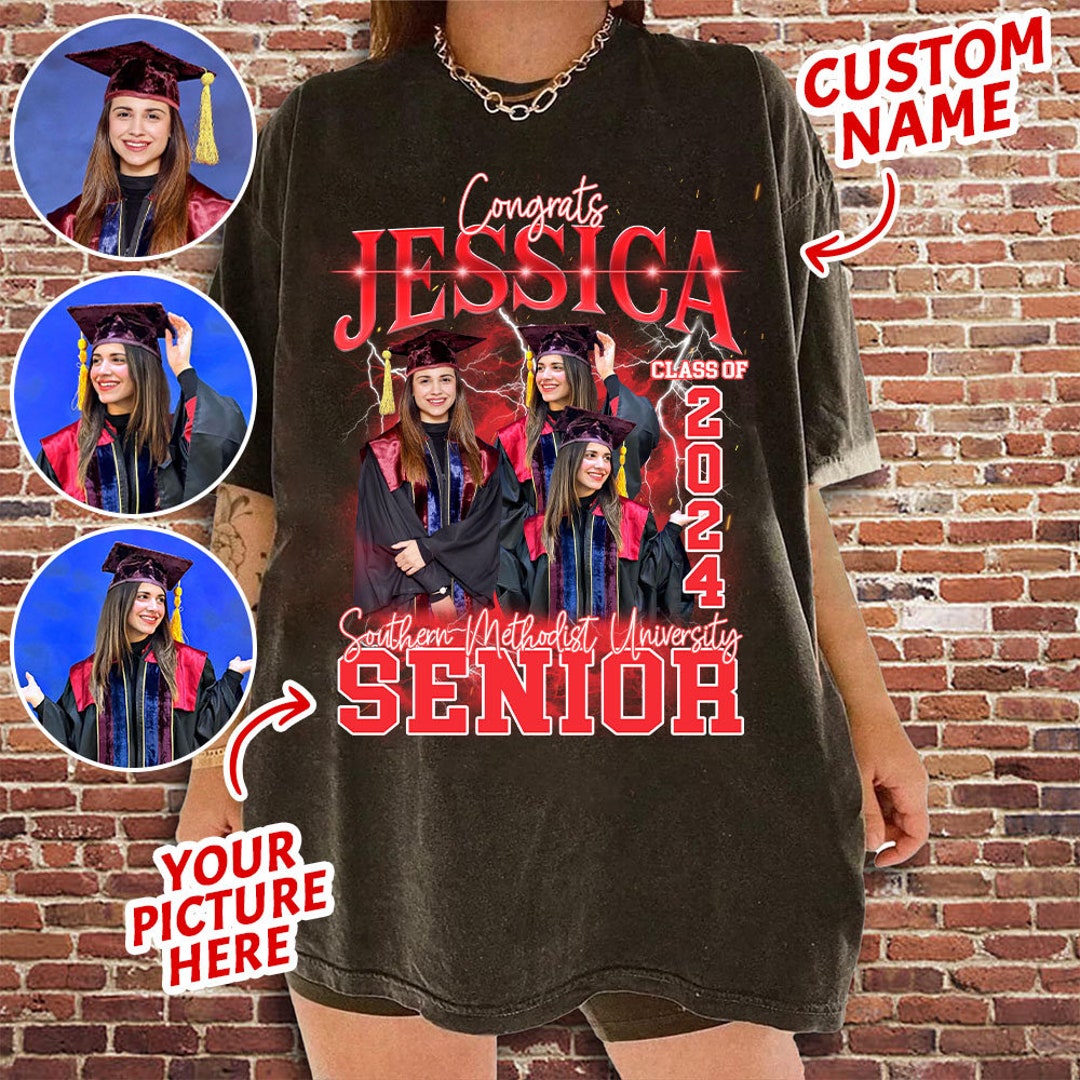 Class of 2024 Graduation Bootleg Shirt, Personalized Senior 2024 Shirt ...