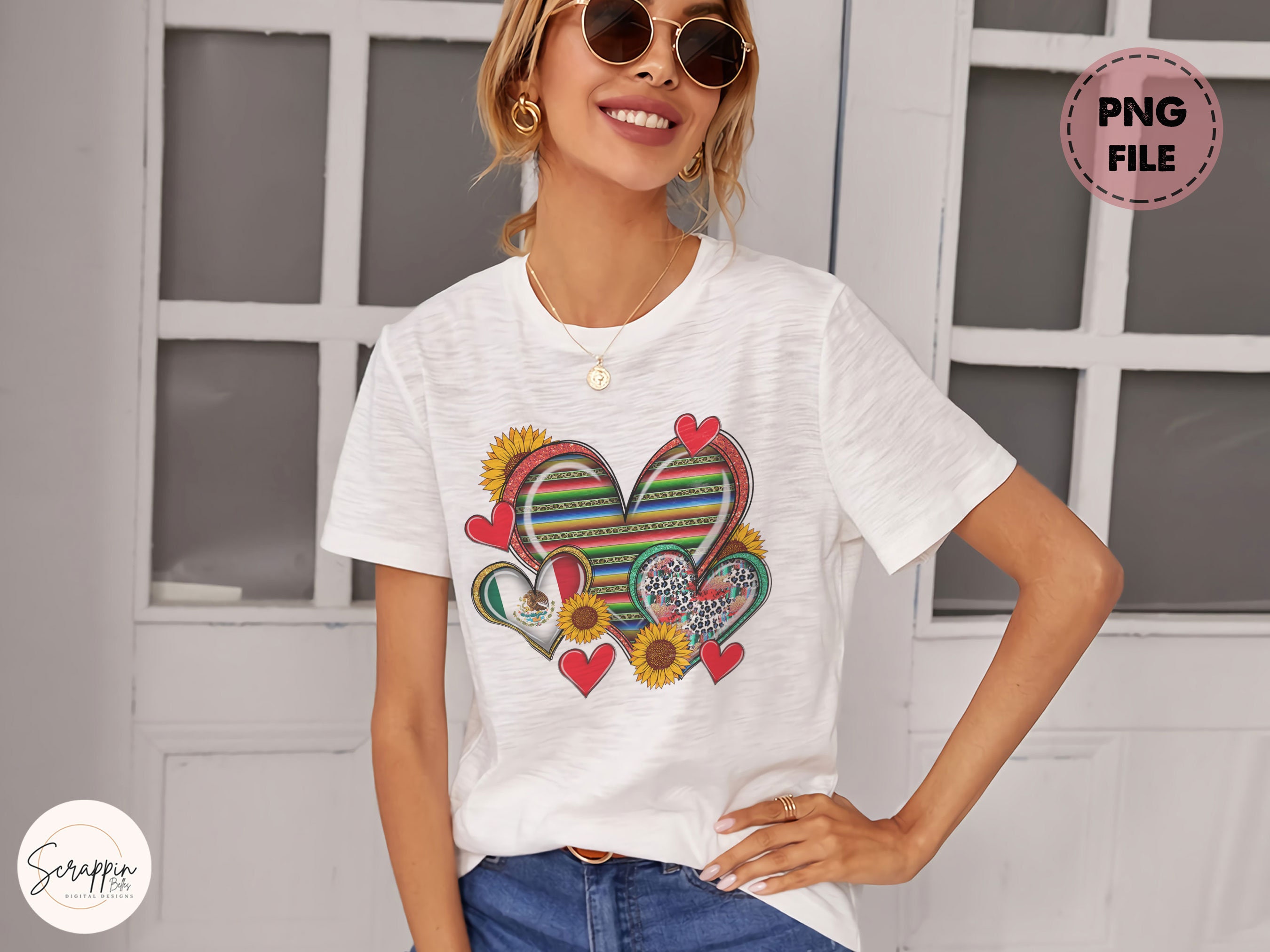 Mexican Serape Heart PNG Mexican Sublimation Serape Png - Etsy
