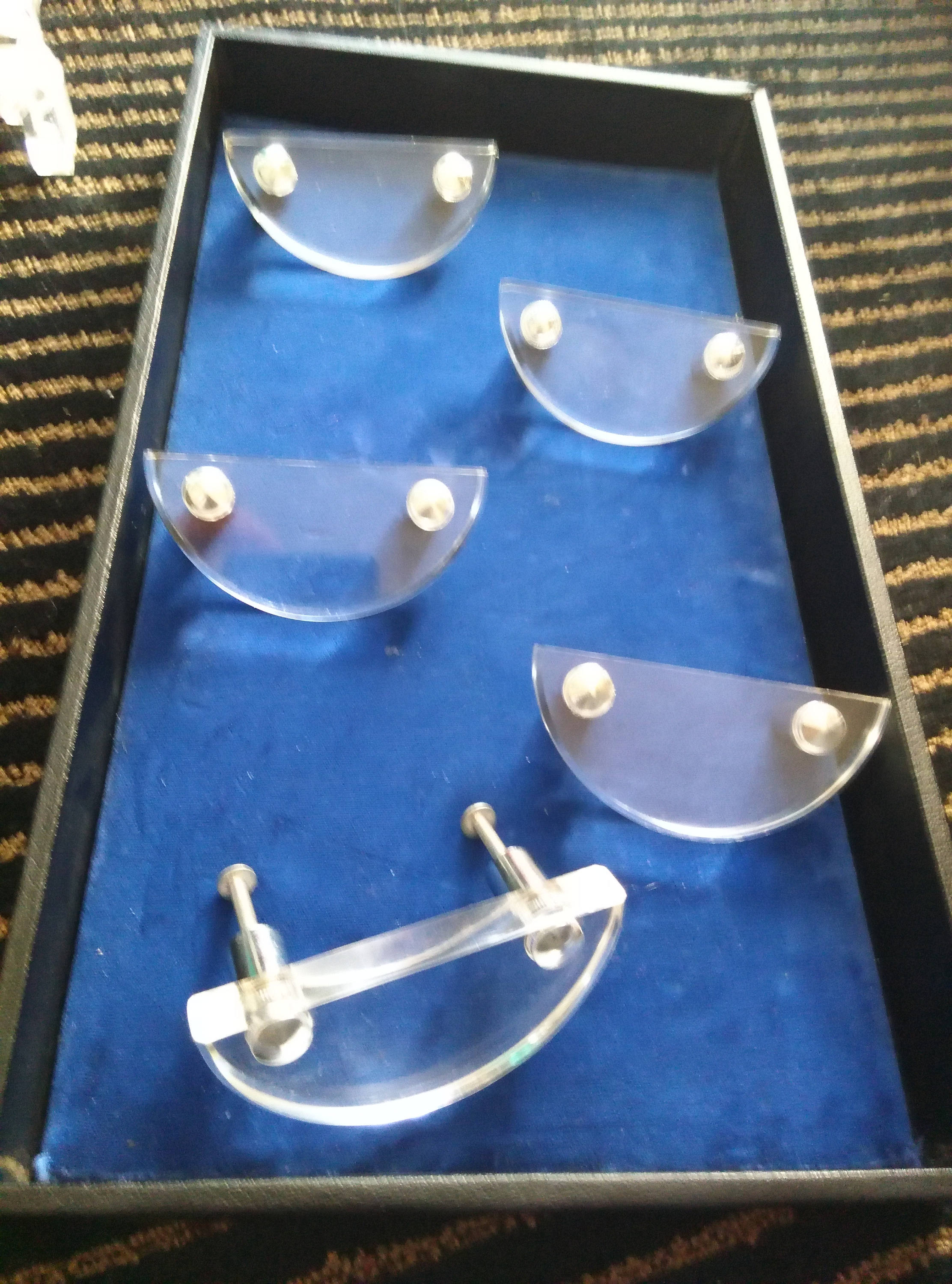 Lucite Half Moon Drawer Pulls or Handles - Etsy