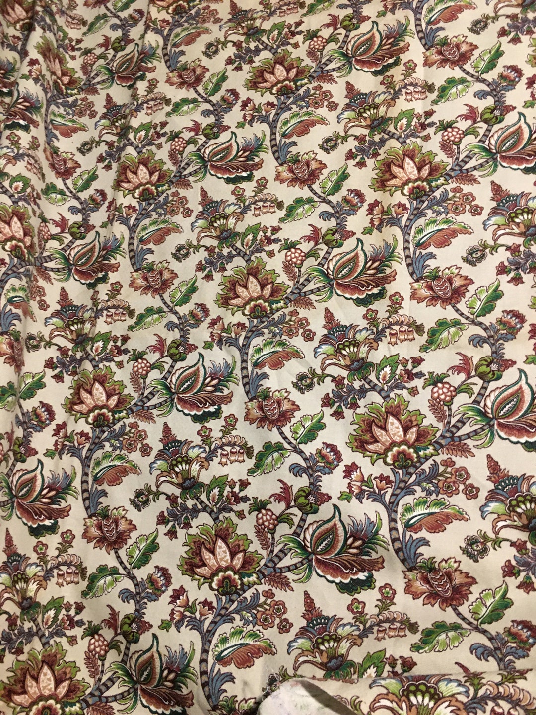 Fall Floral Bark Cloth ( 2 Peace Must Be Purchased Together ) - Etsy