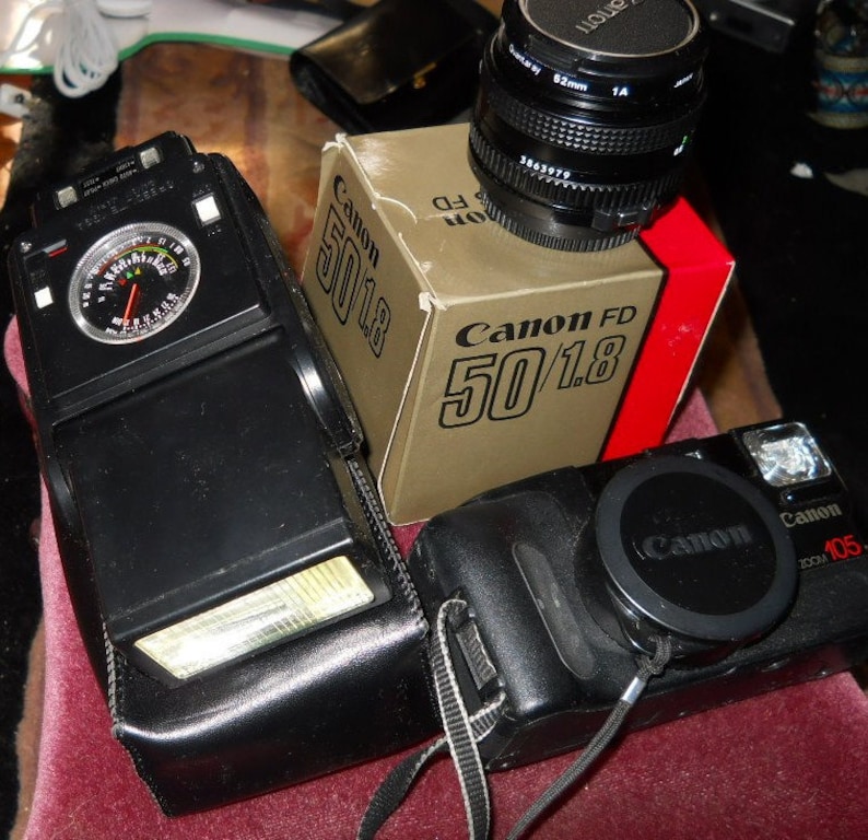 1990's Canon Camera and Accessories LOT - Etsy