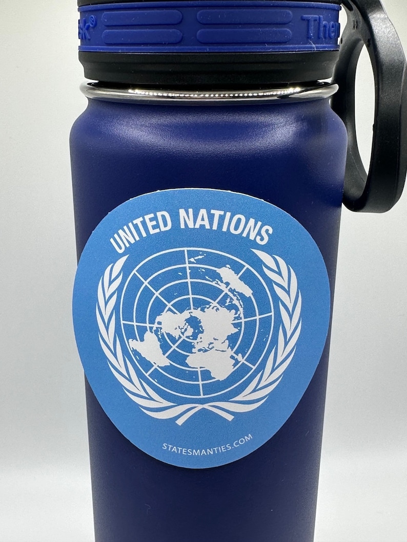 United Nations UN Vinyl Sticker Decal - 3” - 6 Mil - Water Bottle ...