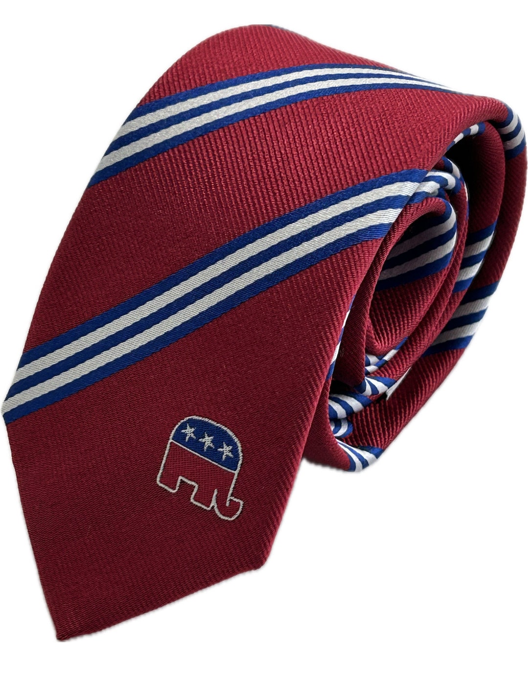 Republican Party Tie - 2.5” - GOP Elephant Conservative MAGA Right Wing ...