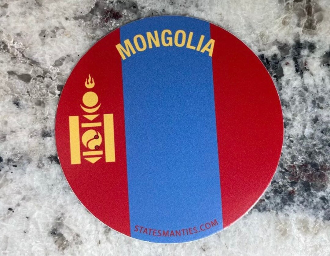 Mongolia Vinyl Sticker Decal - 3” - 6 Mil - Water Bottle Laptop Car ...