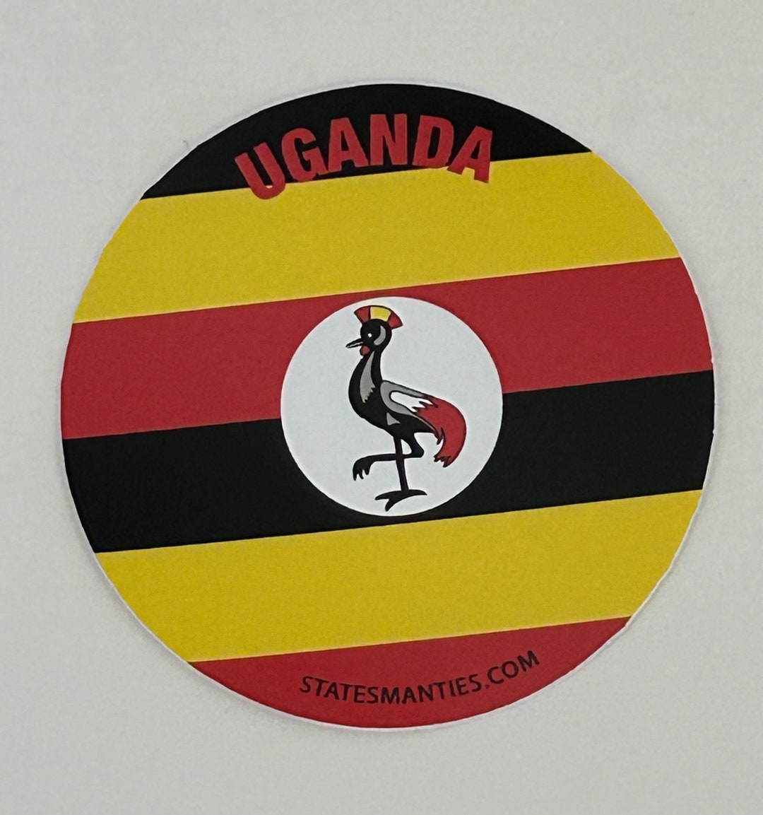 Uganda UGA Vinyl Sticker Decal - 3” - 6 Mil - Water Bottle Laptop Car ...