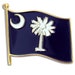 South Carolina SC Flag State Pin Lapel Tie Necktie Tack LDS Missionary ...